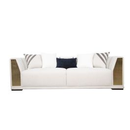 Drayton 3 Seater Fabric Sofa - Light Grey