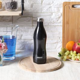 Haers Double Wall Stainless Steel Vacuum Bottle Grey 750 Ml