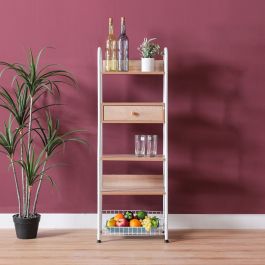 Grace Kitchen Stand-Natural / White